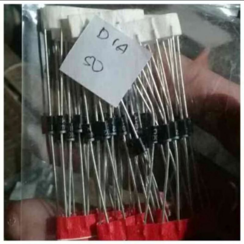 Jual 10 pcs Dioda 1a IN 4002 Diode 1Ampere Pensearah Penyearah arus ...