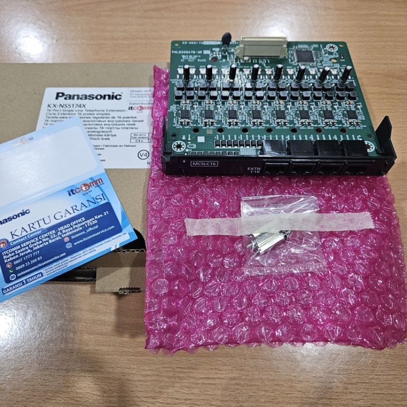 Jual Panasonic KX-NS5174 Card SLC16 Port Ext Analog To Pabx Panasonic ...