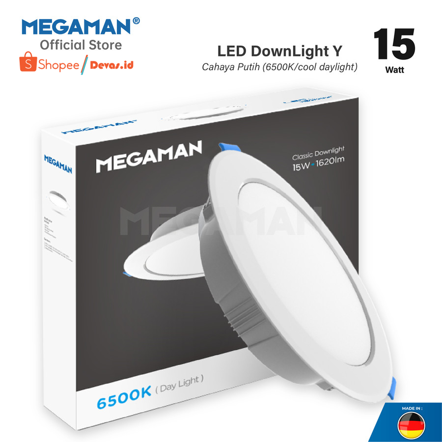 Jual LAMPU DOWNLIGHT LED 15W MEGAMAN LAMPU PLAFON 15 WATT MQTL1119-Y ...