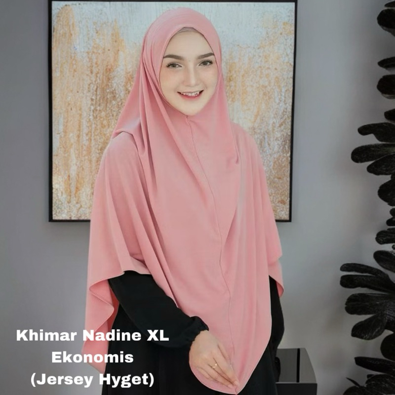 Jual Jilbab Hijab Kerudung Bergo Instan Khimar Nadine Syari Jumbo Jersey Hyget Jilbab Nadin ...
