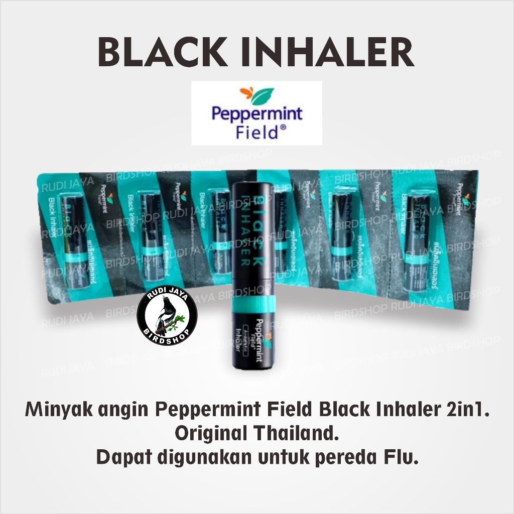 Jual BLACK INHALER 2 IN 1 PEPPERMINT FIELD AROMATIC ORIGINAL LISA ...