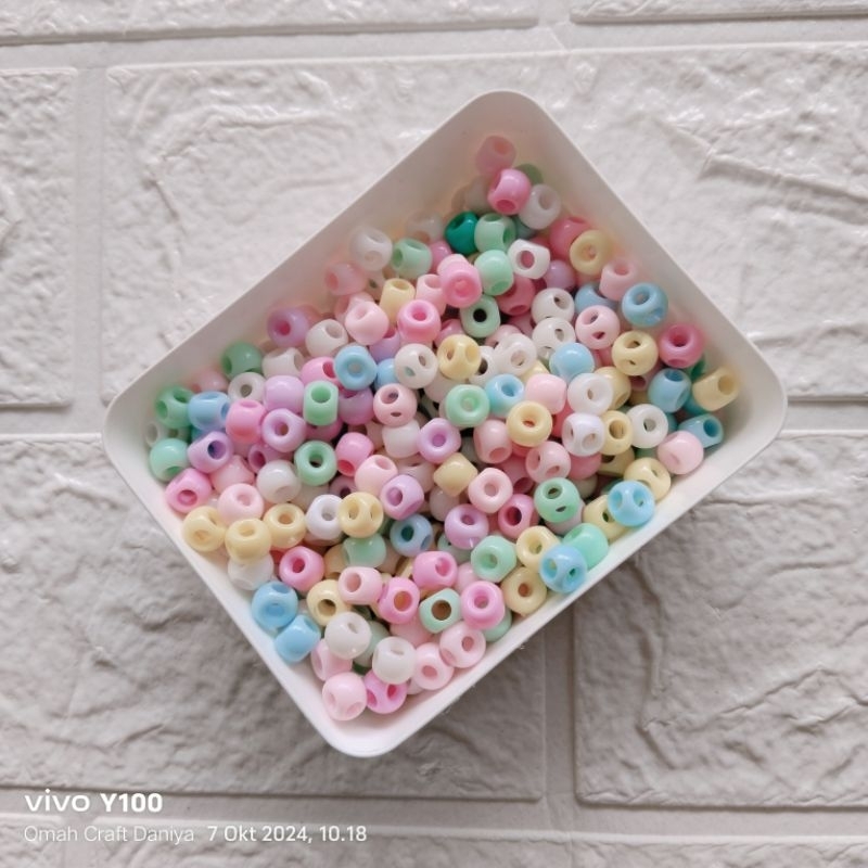 Jual (50 biji) Manik 4 Lubang/mote 4 lubang | Shopee Indonesia