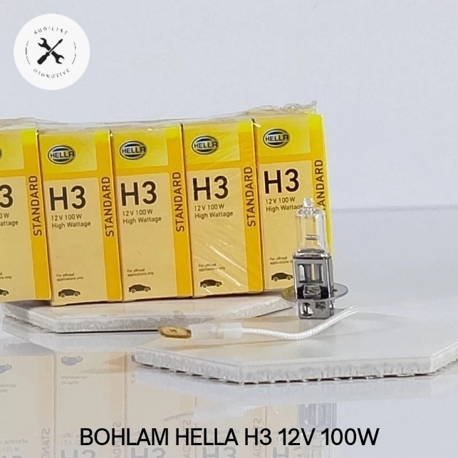 Jual BOHLAM LAMPU HALOGEN HELLA H3 12V 100W STANDART | Shopee Indonesia