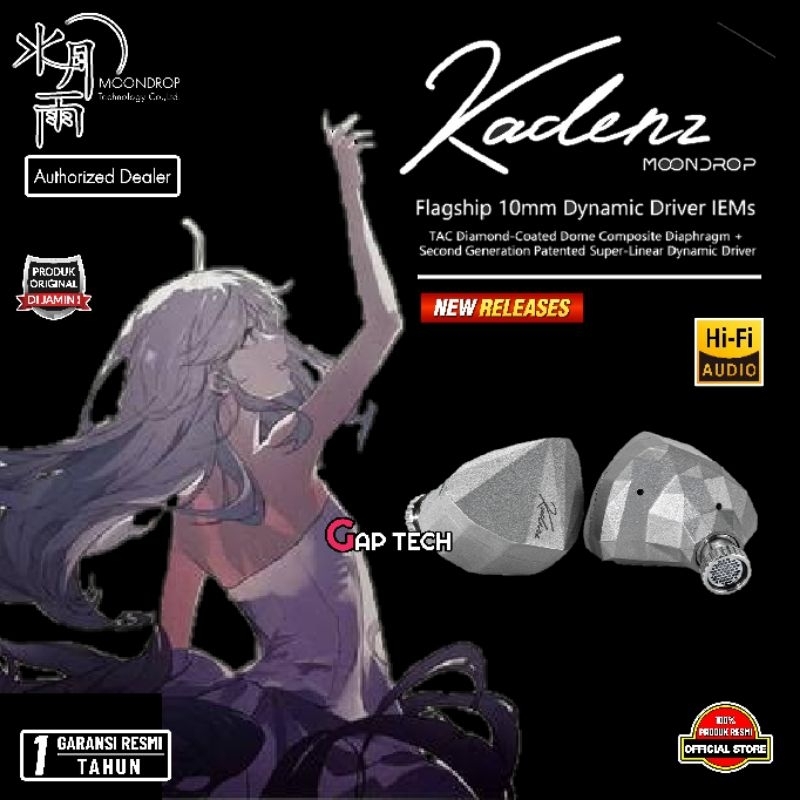 Jual MOONDROP Kadenz High-Performance 10mm Dynamic Driver In-Ear ...
