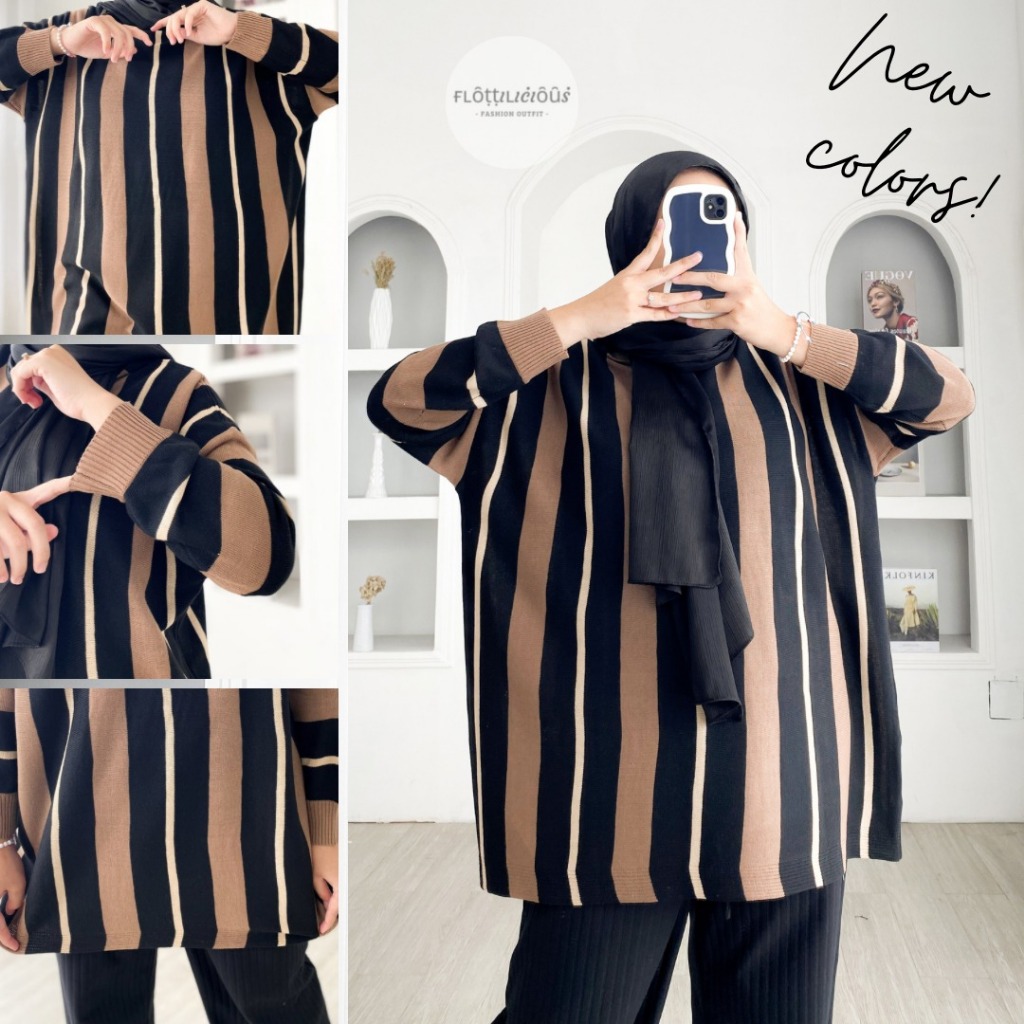 Jual AERI TOP SALUR RAJUT OVERSIZE - FLOTTILICIOUS / knit oversize ...