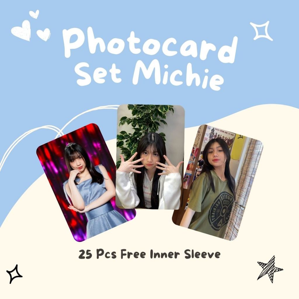 Jual JKT48 PC PHOTOCARD TERMURAH SET MICHIE BOLAK BALIK LAMINASI GLOSSY ...