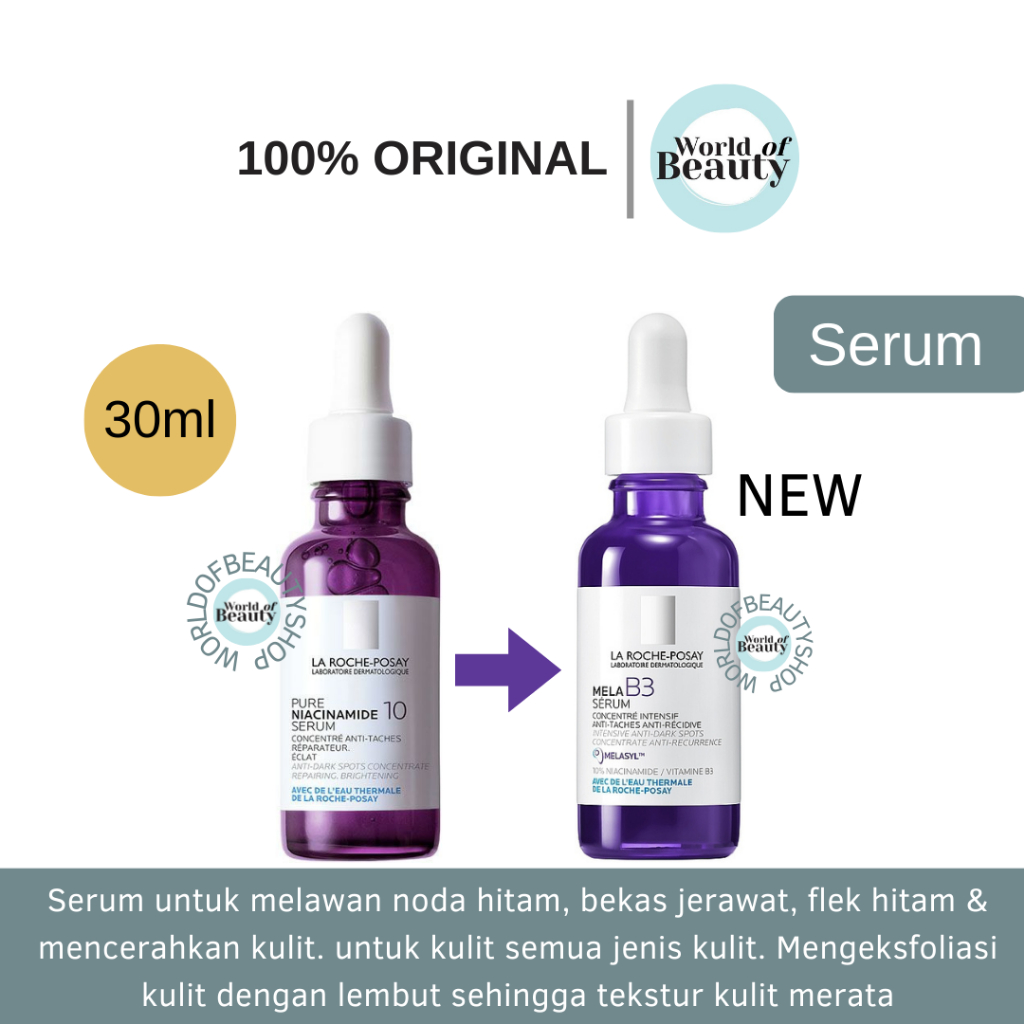 Jual WOBS | ORIGINAL Pure Niacinamide 10 Serum / Mela B3 Melasyl 10% ...