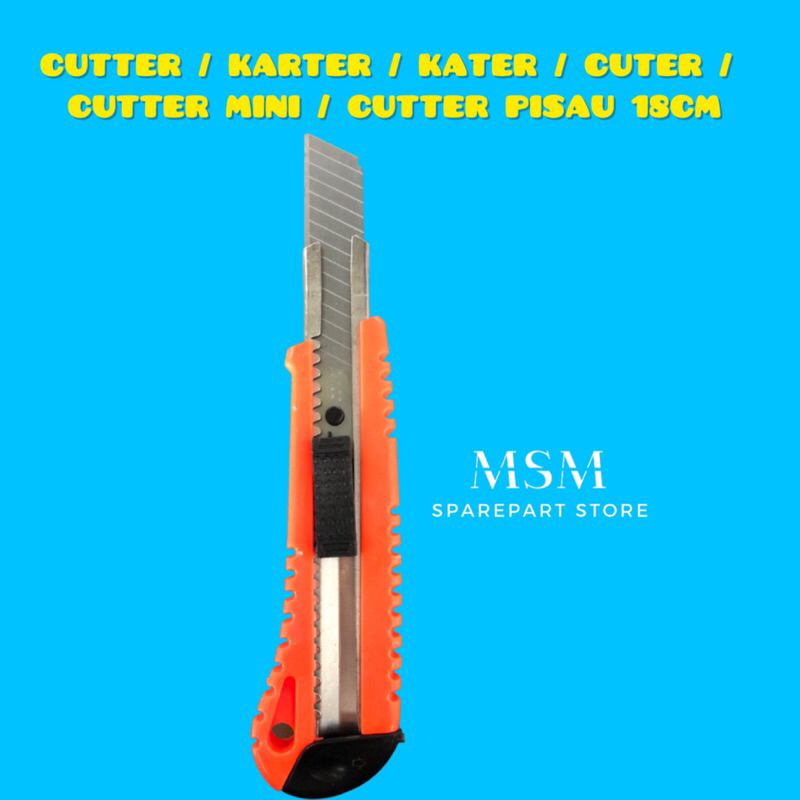 Jual CUTTER / KARTER / KATER / CUTER / CUTTER MINI / CUTTER PISAU 18CM ...