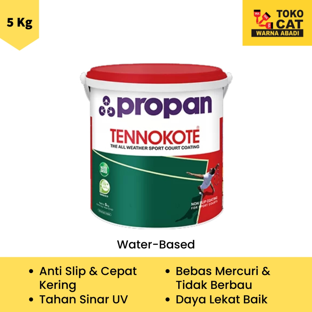 Jual CAT PROPAN TENNOKOTE 5 KG - CAT LAPANGAN OLAHRAGA WARNA SPECIAL ...