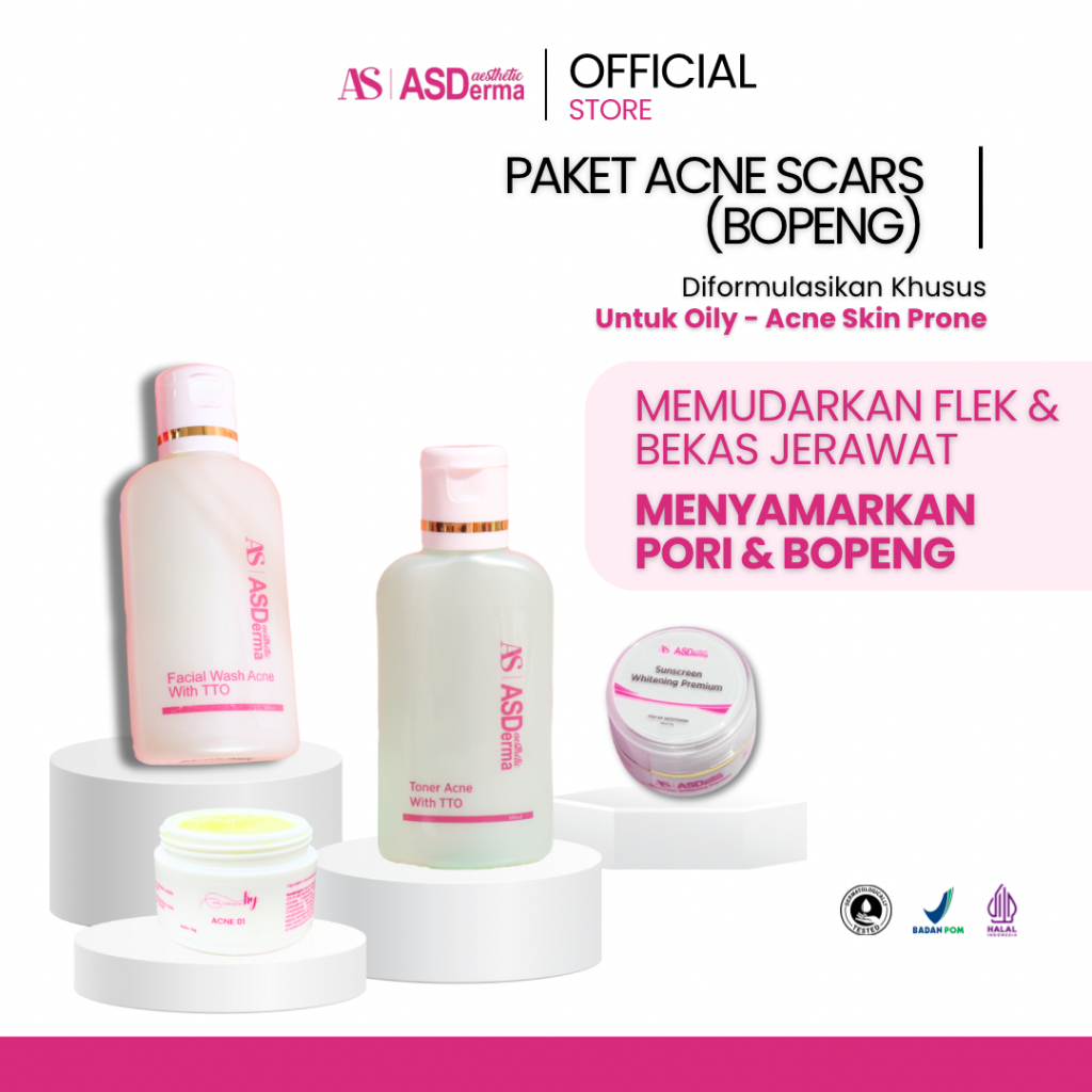 Jual Asderma Aesthetic Paket Acne Scars 60ML ( Bopeng ) | Shopee Indonesia