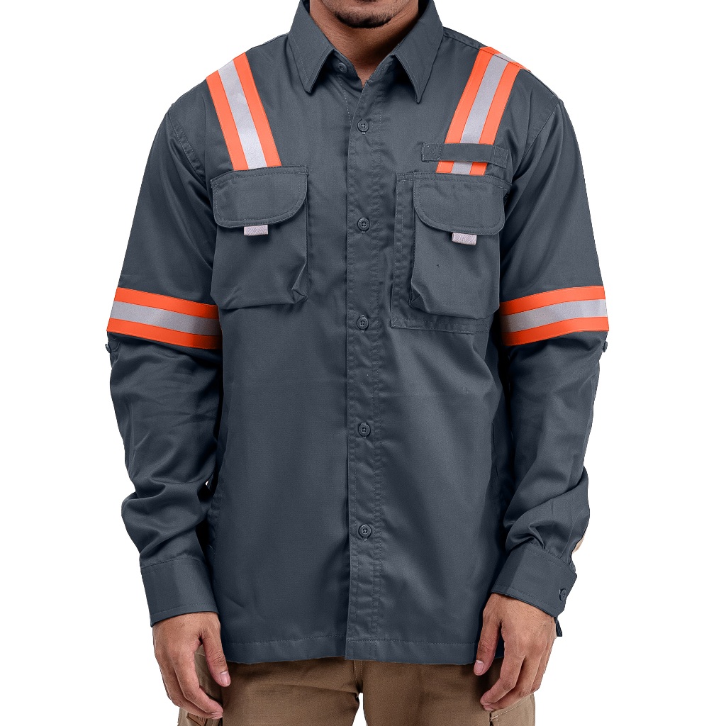 Jual Engineer Workwear - LOGGING WEARPACK CHARCOAL, Kemeja Panjang ...