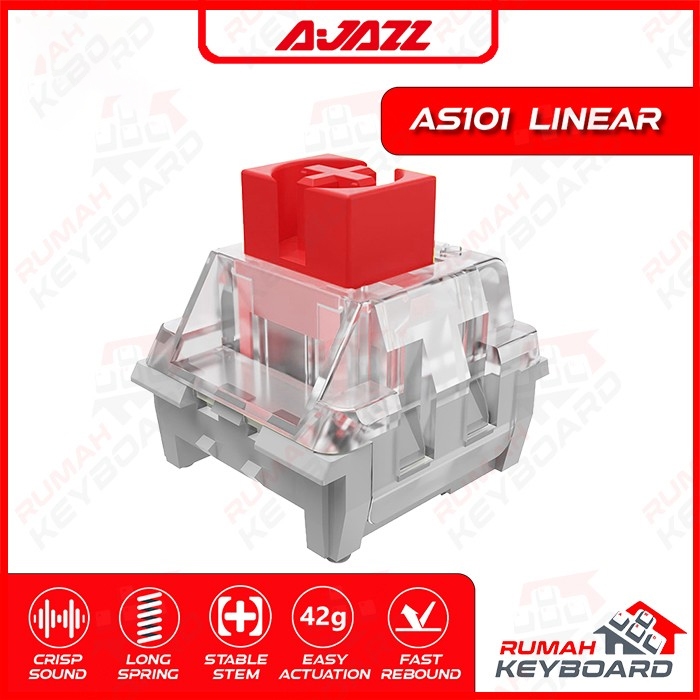 Jual AJAZZ AS101- RED - V2 - Switch - Linear - 42g - Mechanical ...