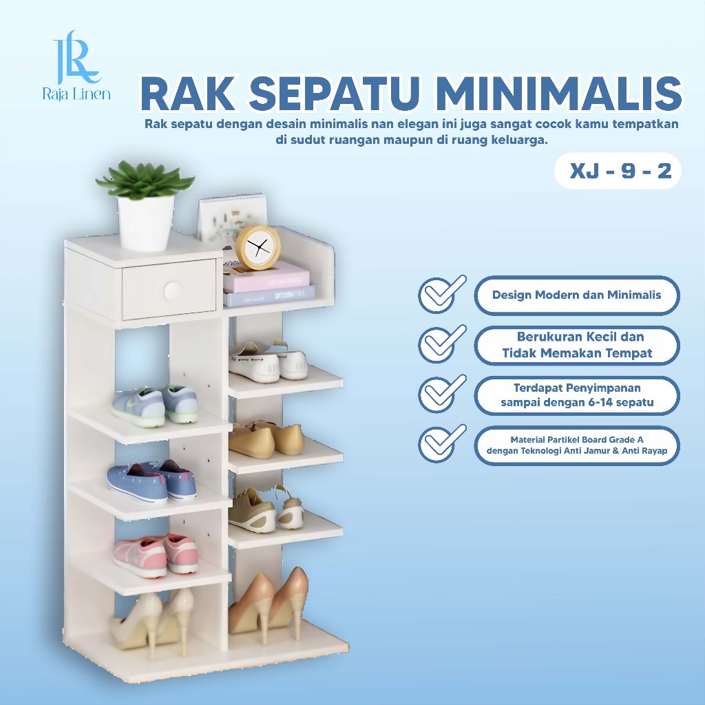 Jual RAJA LINEN-Rak Sepatu Susun Minimalis Rak Kabinet Sepatu ...