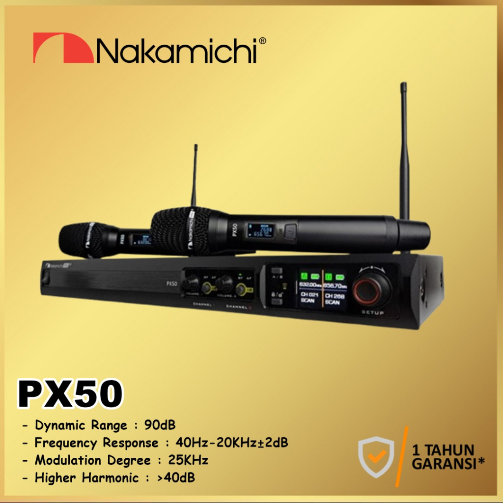 Jual Nakamichi PX50 PX 50 Professional Wireless Mic Microphone | Shopee ...