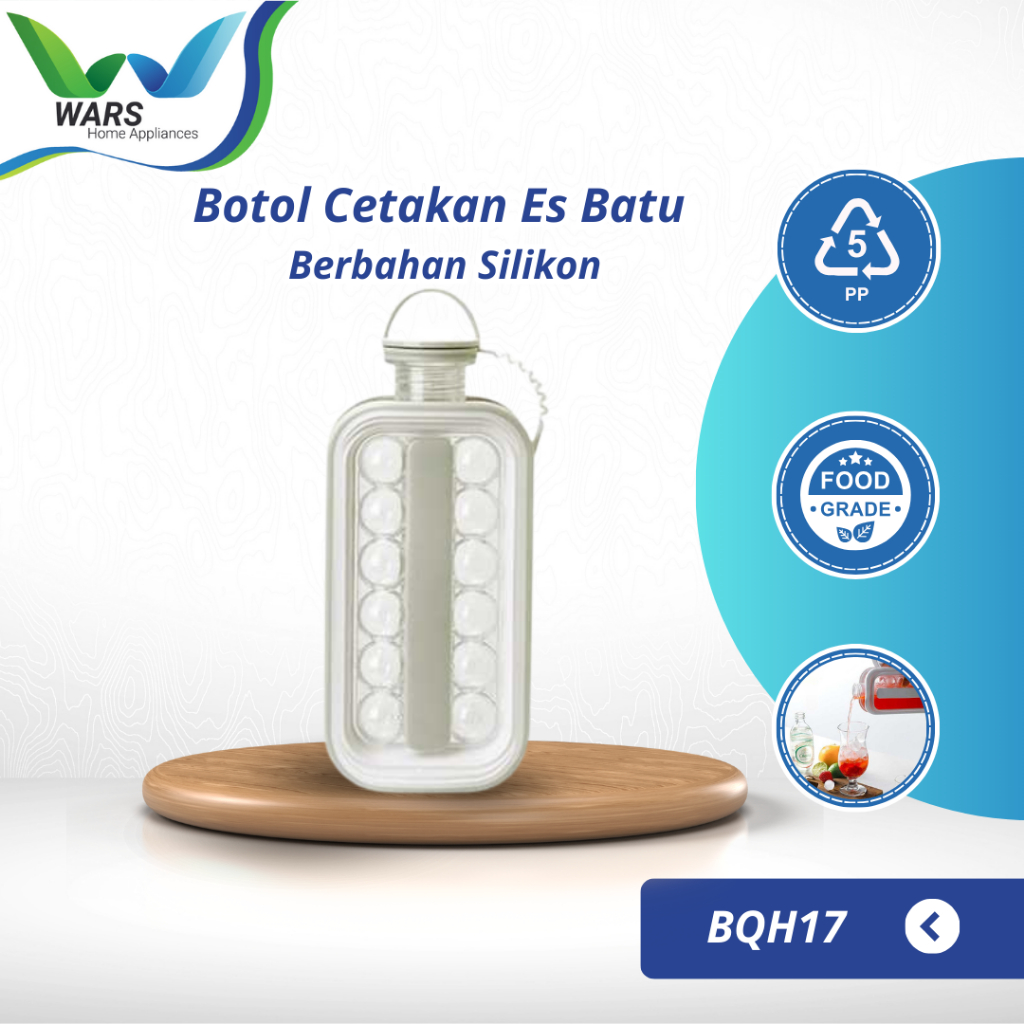 Jual WARS Botol Cetakan Es Batu Cepat Sekali Tarik Ice Cube Fast Bottle ...