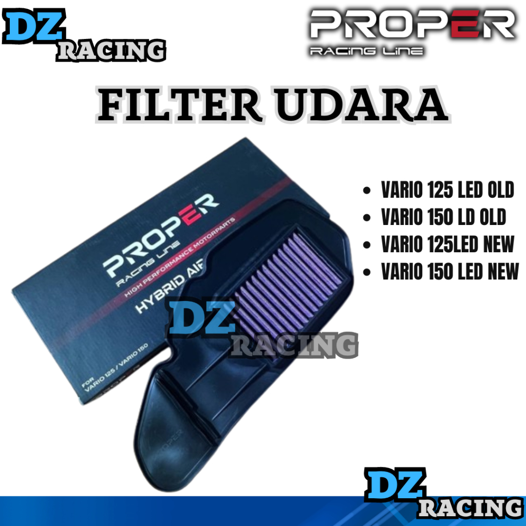 Jual Filter Udara Proper Racing Line Vario 125/150 LED Old New Bohlam ...