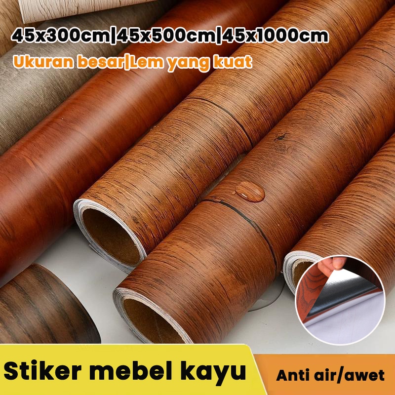 Jual 【mahal】stiker meja kayu stiker lemari kayu stiker kayu stiker ...