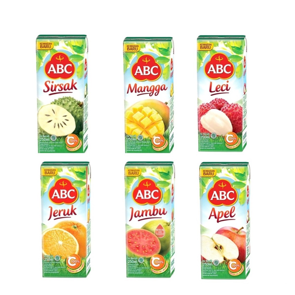 Jual ABC MINUMAN SARI BUAH 250ML /centraltrenggalek | Shopee Indonesia