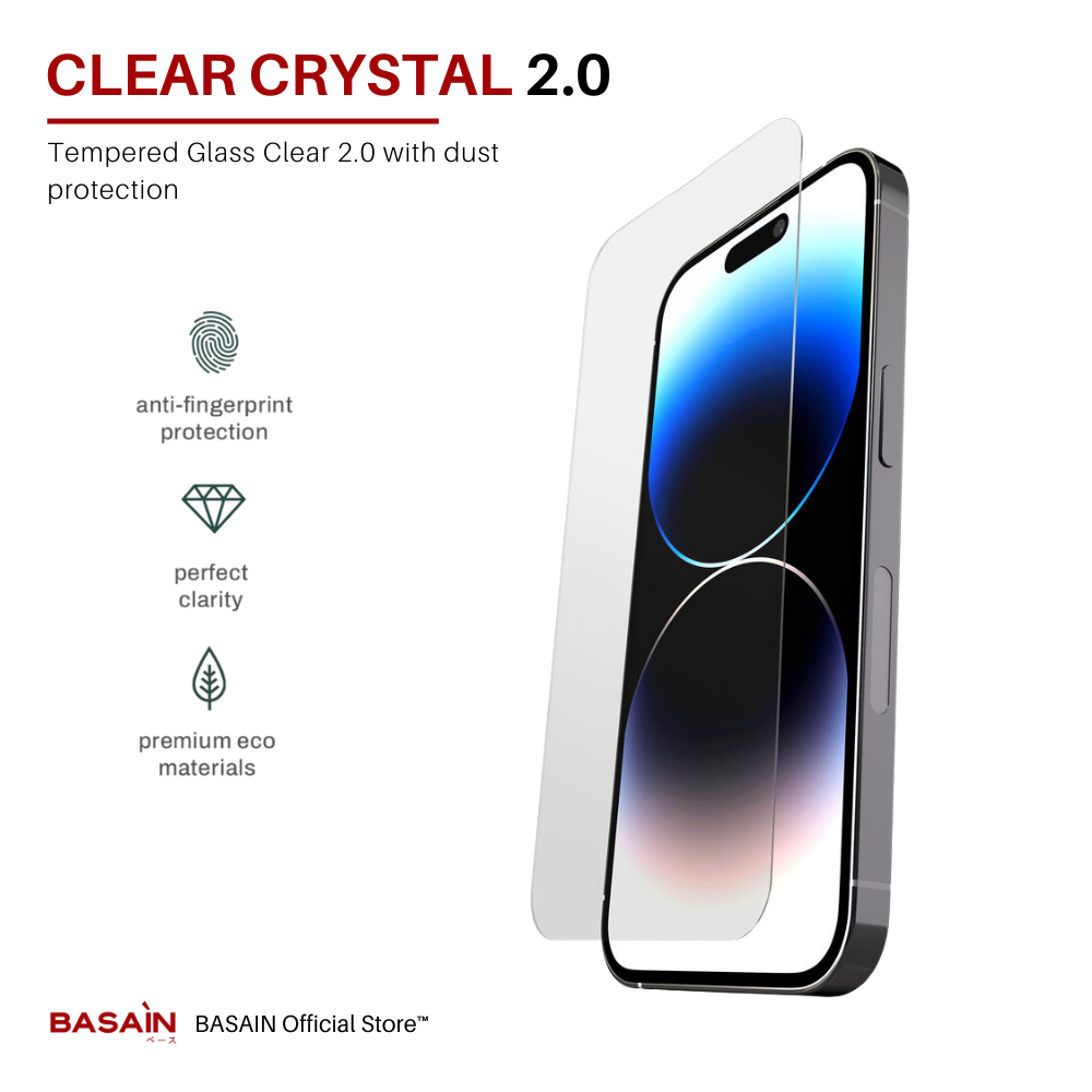 Jual BASAIN Crystal Clear Glass 2.0 iPhone 11/Pro/Max Tempered Glass ...