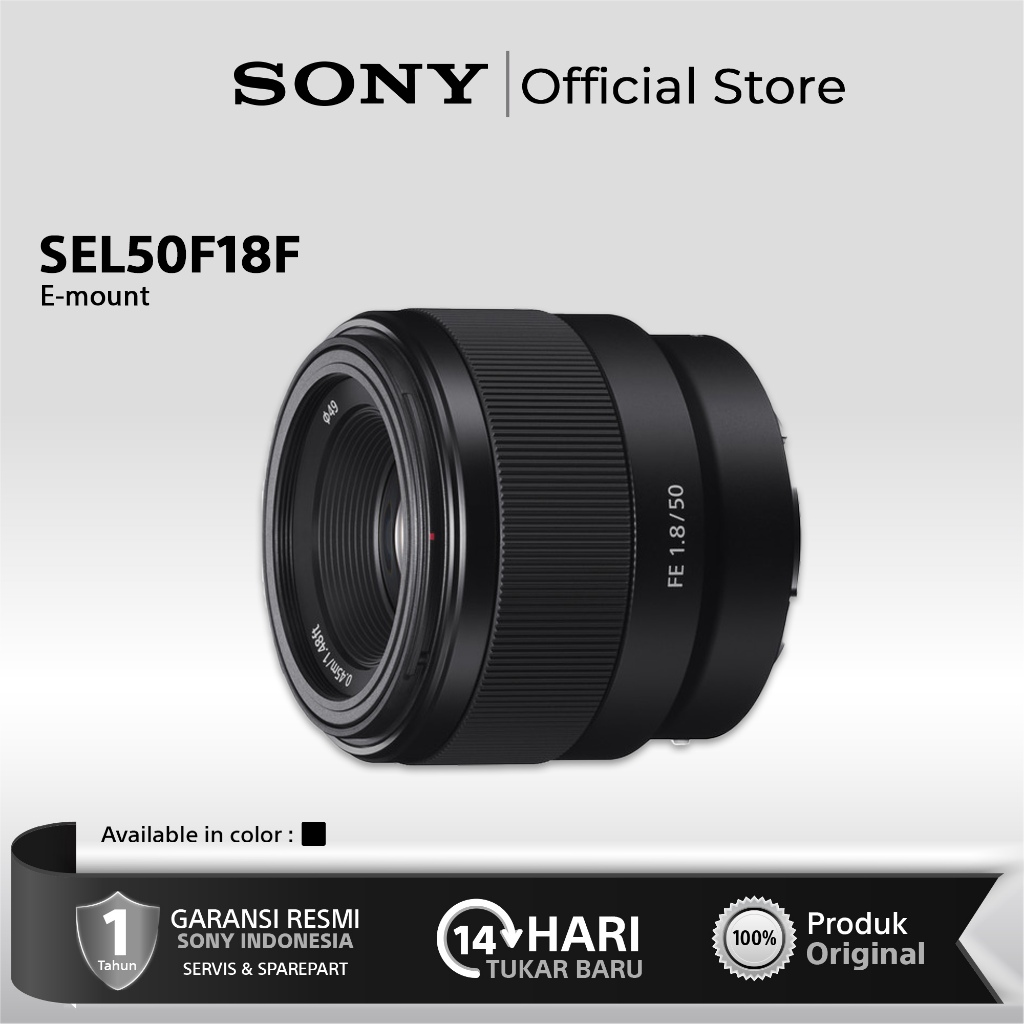 Jual SONY FE 50mm f/1.8 FULL FRAME LENS / Lensa Sony 50mm / SEL50F18F ...