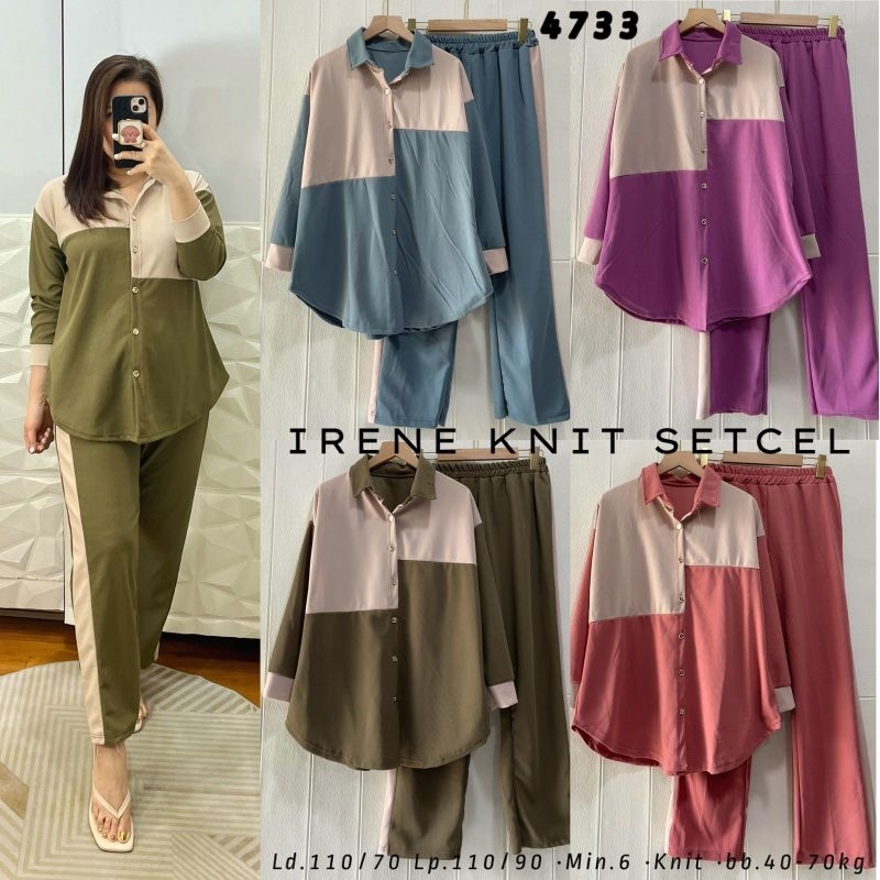 Jual 4733 IRENE KNIT SETCELL JMB Ld.110 (Bb.40-70kg) | Shopee Indonesia