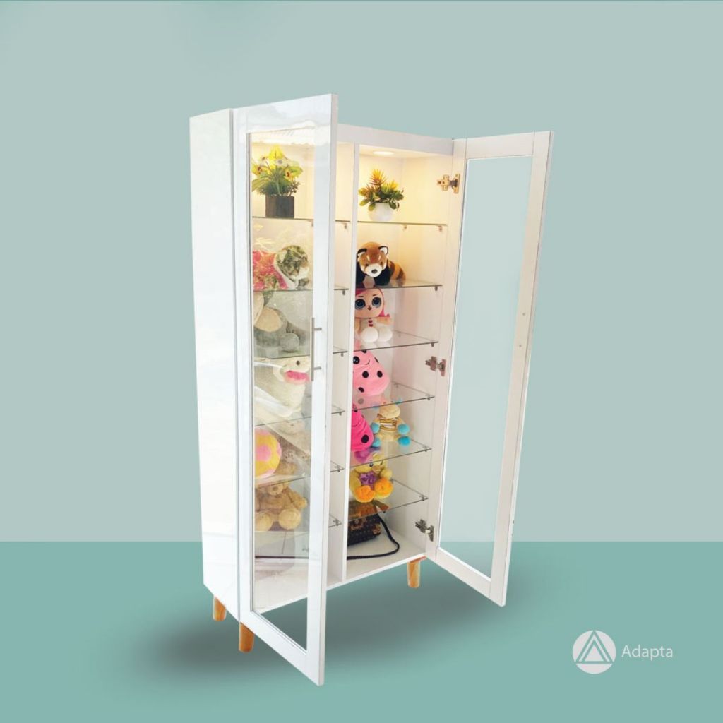 Jual Adapta - Lemari Hias Ruang Tamu - Lemari Display Kaca - Lemari ...