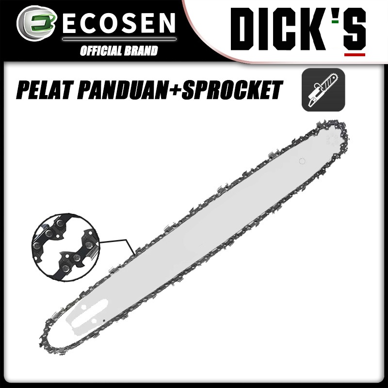 Jual ECOSEN Guide Bar Chainsaw Blade Chainsaw Chain 325 Rantai Chainsaw 20 22 24 Inch | Shopee ...