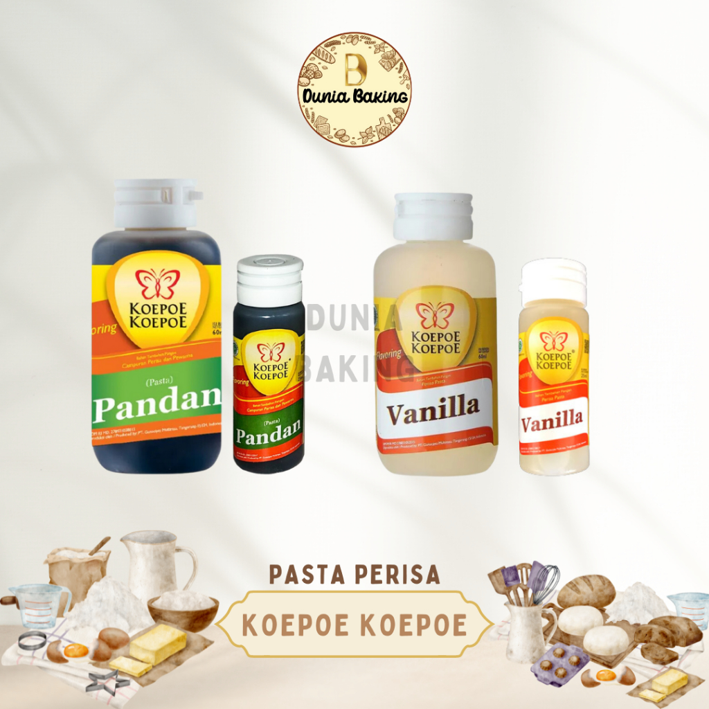 Jual Koepoe-koepoe pasta perisa Pandan dan Vanilla 25ML & 60ML | Shopee ...
