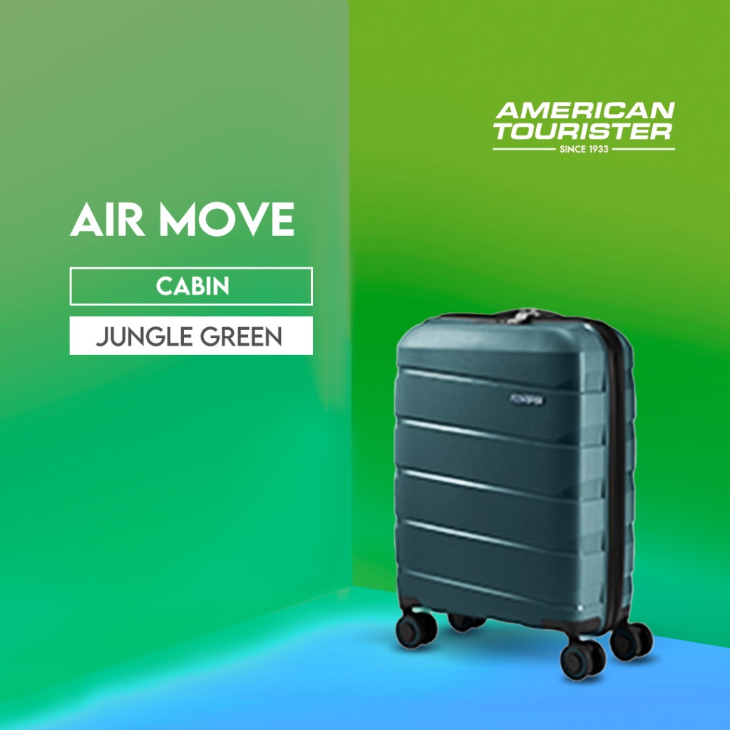 Jual American Tourister Koper Hardcase Air Move Cabin 20 inch- Jungle ...