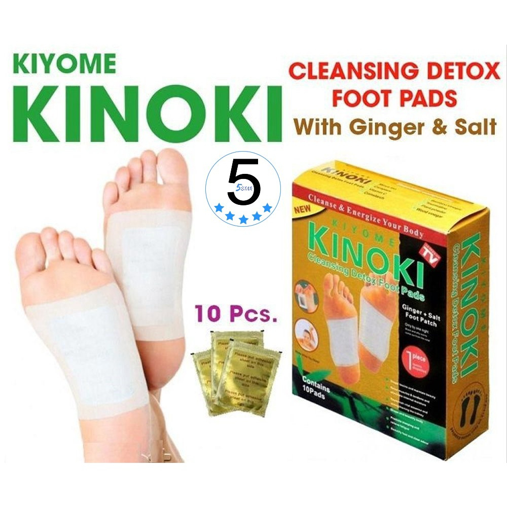 Jual [1 KOTAK] [10 PCS] KOYO KINOKI GOLD DETOX FOOT KAKI ORIGINAL PADS ...