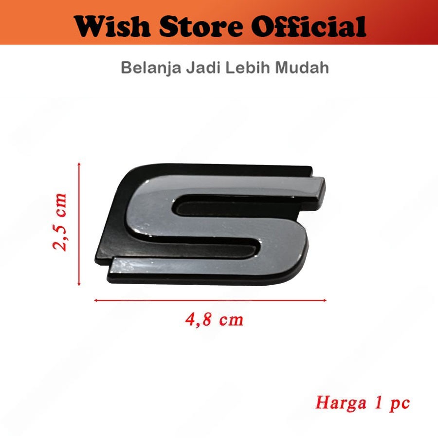 Jual [PCS] Emblem / Car Logo / Sticker / Lambang Mobil Logo S All New Yaris & All New Vios ...