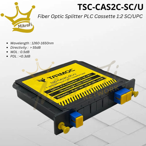 Jual Fiber Optic Passive Splitter PLC Box 1:2 SC UPC | FTTH Splitter ...