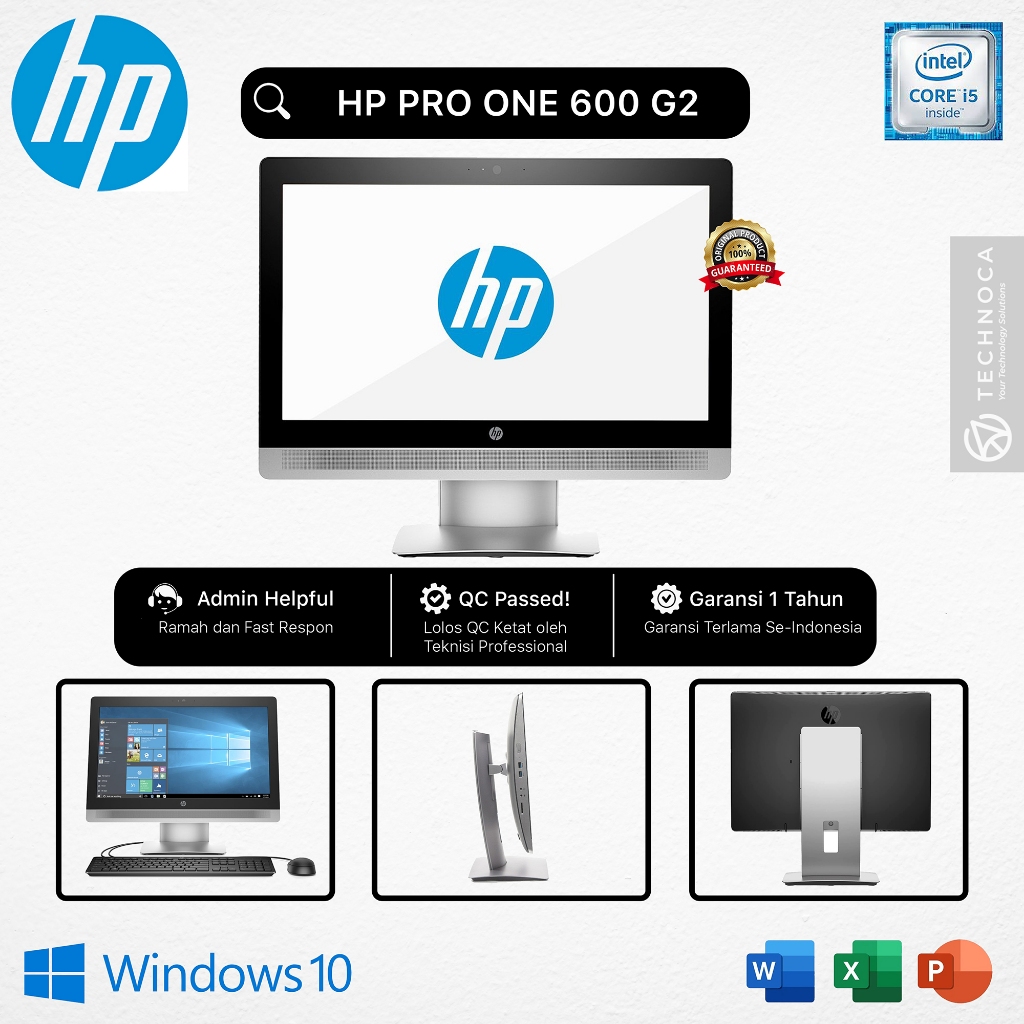 Jual Pc All In One Hp ProOne 600 G2 Ci5 6th Ram 8gb Garansi 1Tahun ...