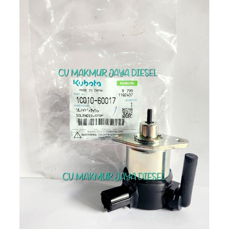 Jual Assy Solenoid V3300 1C010-60017 Kubota Genuine Parts | Shopee ...