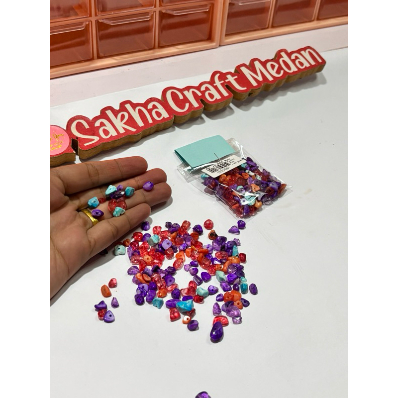 Jual Batu Kerikil MIX dan Perwarna (Bahan Craft Medan) | Shopee Indonesia