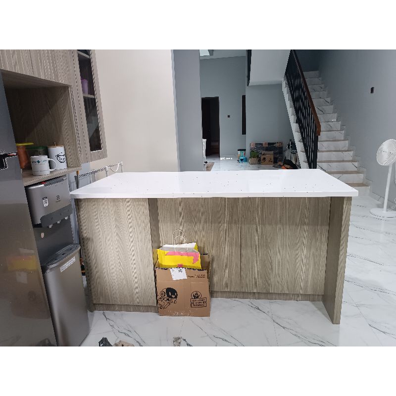 Jual TOP TABLE SOLID SURFACE MEJA BELAJAR KANTOR KERJA CUSTOM MURAH GLOOSY | Shopee Indonesia