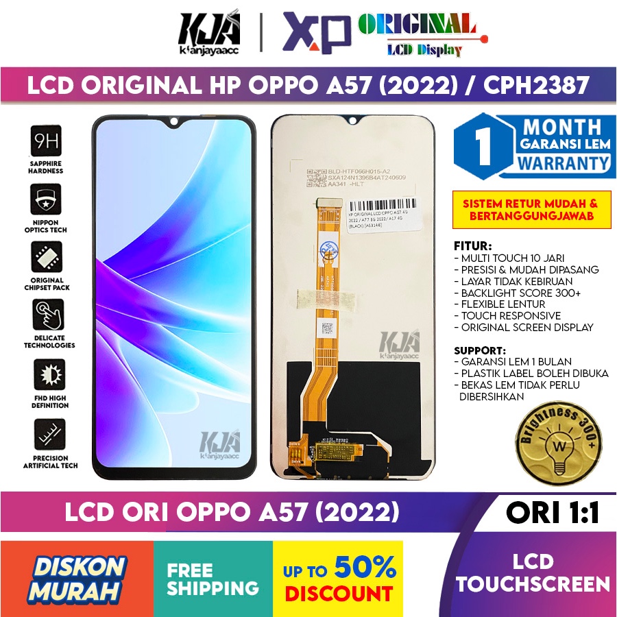 Jual ️ LCD Original ️ Oppo A57 2022 / CPH2387 LCD Touchscreen Hp ORI ...