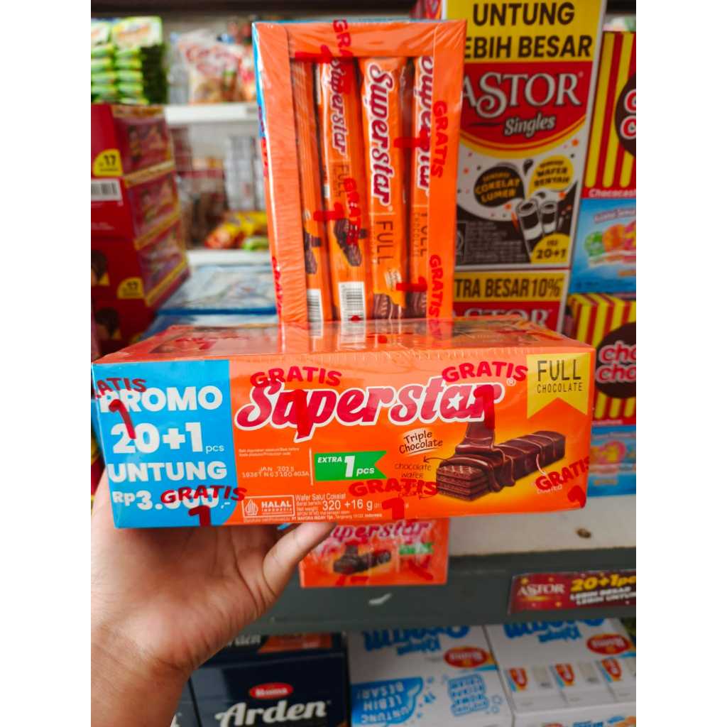 Jual Superstar | Wafer Superstar | Wafer Cokelat | Wafer Superstar box ...