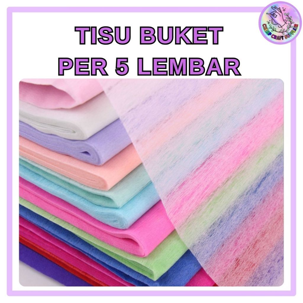 Jual (5 LEMBAR) Kertas Buket Tisu Tissue | Shopee Indonesia