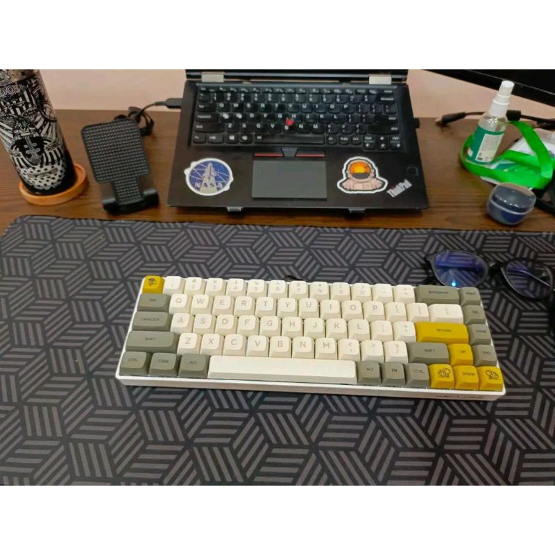 Jual Keyboard Mechanical Meca Air S + keycaps PBT Shimmer XDA profile ...