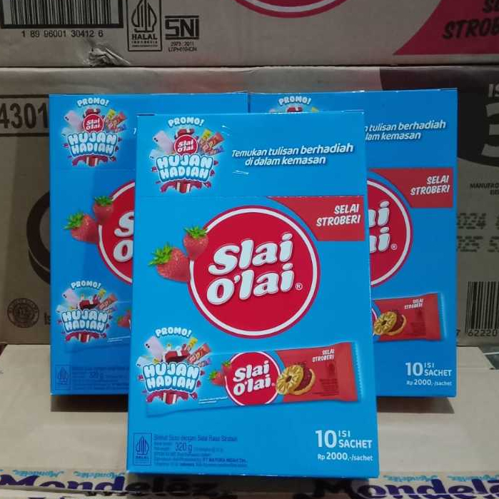 Jual SLAI OLAI STRAWBERRY BLUEBERRY NANAS 1 PACK ISI 10 SACHET | Shopee ...