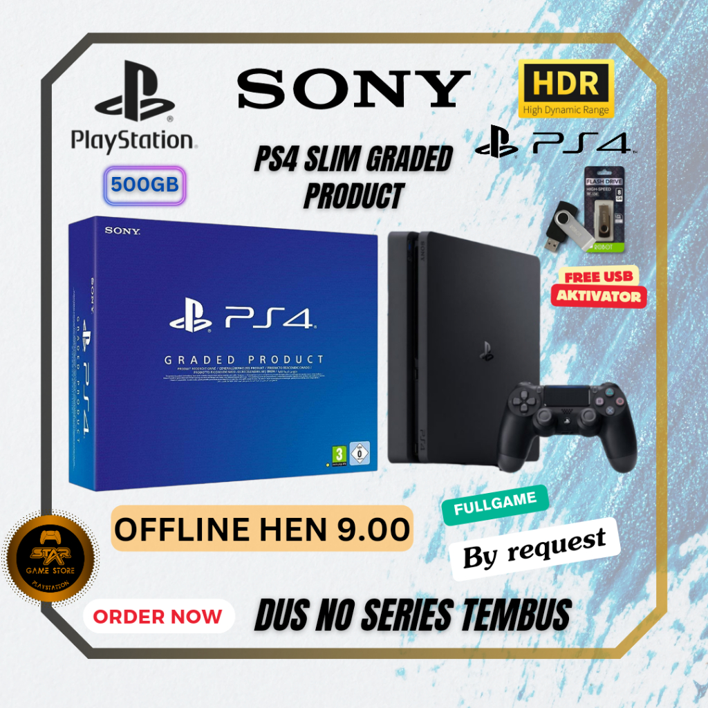 Jual PS4 Slim Seri 2xxxx Graded Product Full Game Dus Tembus | Shopee ...