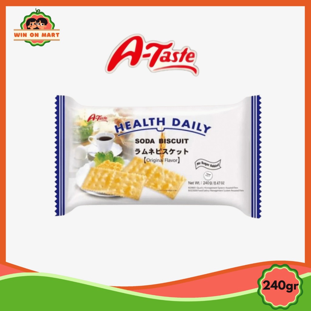 Jual BISKUIT | A TASTE SODA BISCUIT 240g | ORIGINAL | SEAWEED | Shopee ...