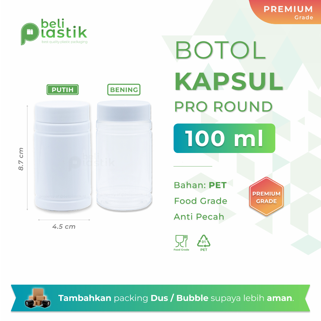 Jual Botol Obat Kapsul ProRound 100 ml Botol Pro Round Tablet Vitamin ... Jual Botol Obat Kapsul ProRound 100 ml Botol Pro Round Tablet Vitamin ...
