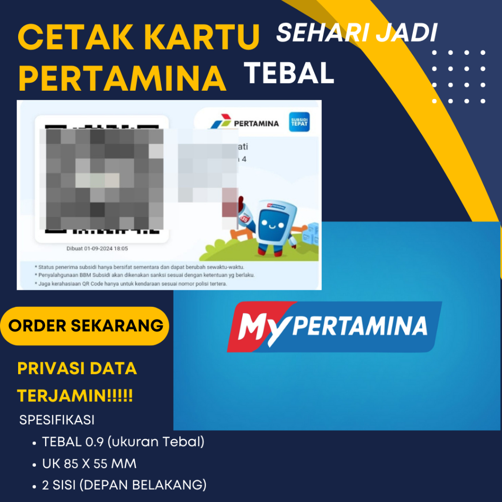 Jual Cetak My Pertamina/ My Pertamina Custom Sehari Jadi | Shopee Indonesia