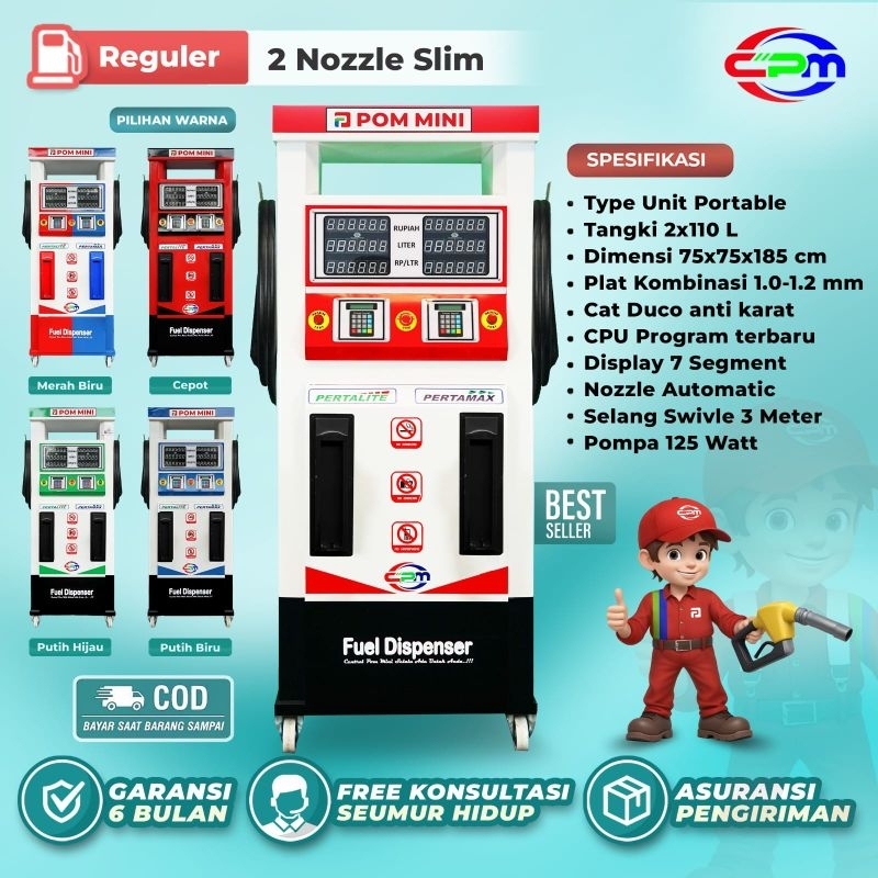 Jual POM MINI DIGITAL / PERTAMINI DIGITAL 2Nozzle Slim 110Lx2 Murah ...