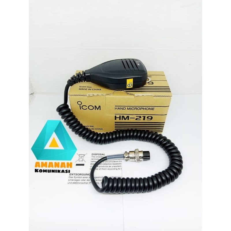 Jual External mic microphone Radio Rig icom ic 718 ic 7300 HM 219 ...