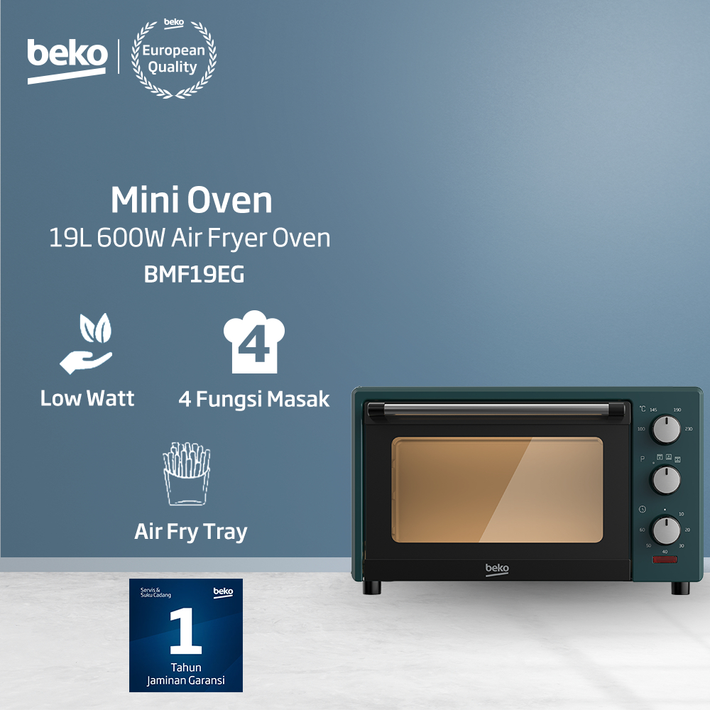 Jual Beko Mini Oven BMF19EG - Kapasitas 19liter dengan Air Fryer ...