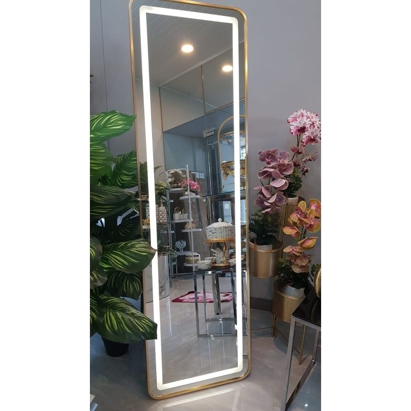 Jual Standing Mirror - Kaca Rias Berdiri LED 3 warna - Kaca Cermin segi ...