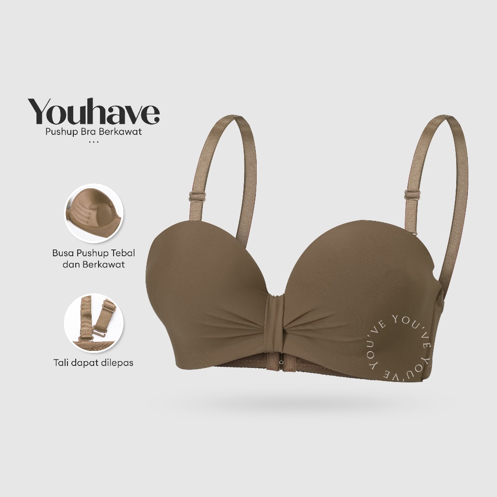 Jual You’ve ( YouHave ) BH Bra Seamless Lembut Half Cup AB Busa Sedang ...